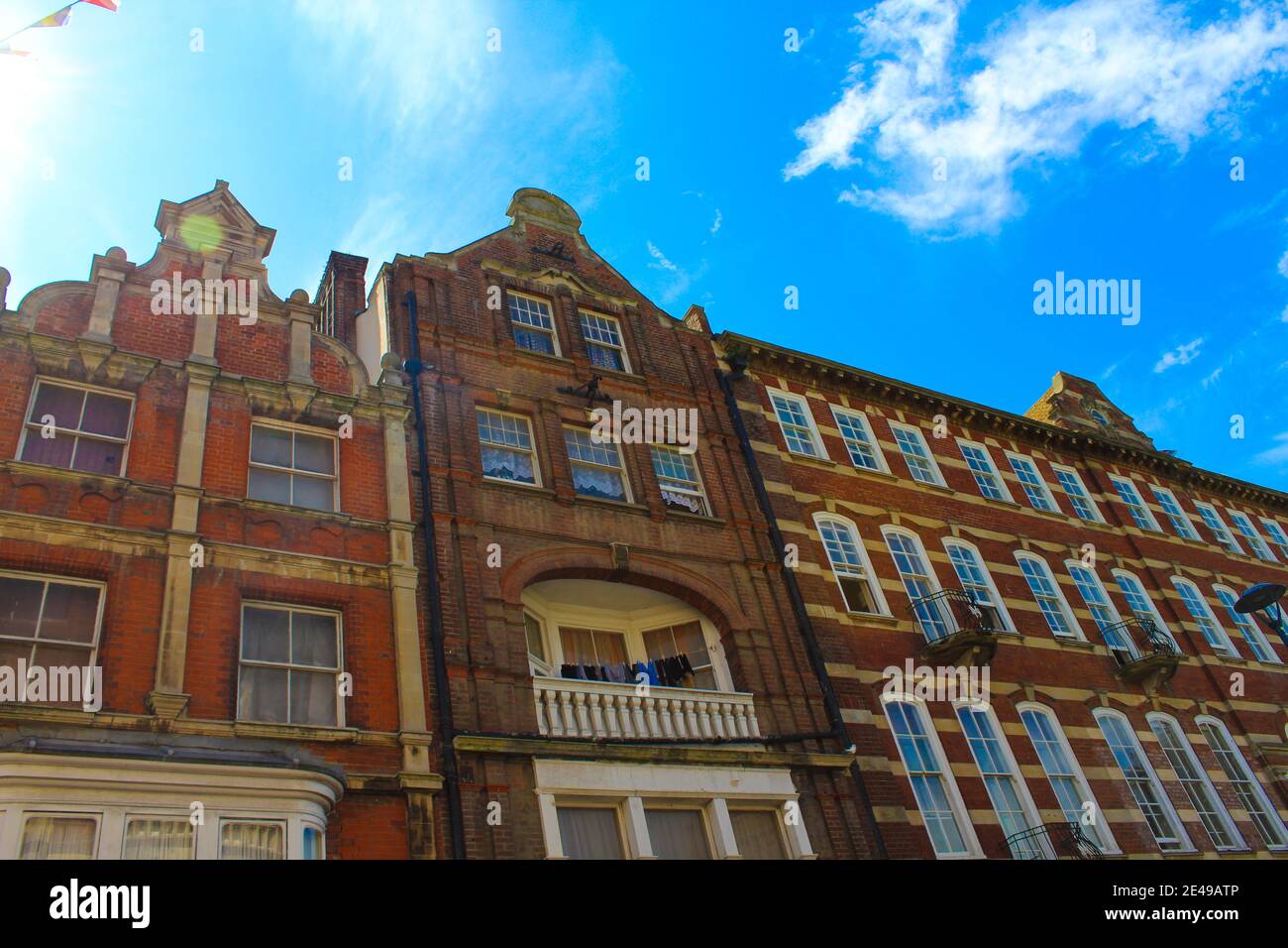 View of Cannon Street-the main street of Dover on nice summer day,Kent ...
