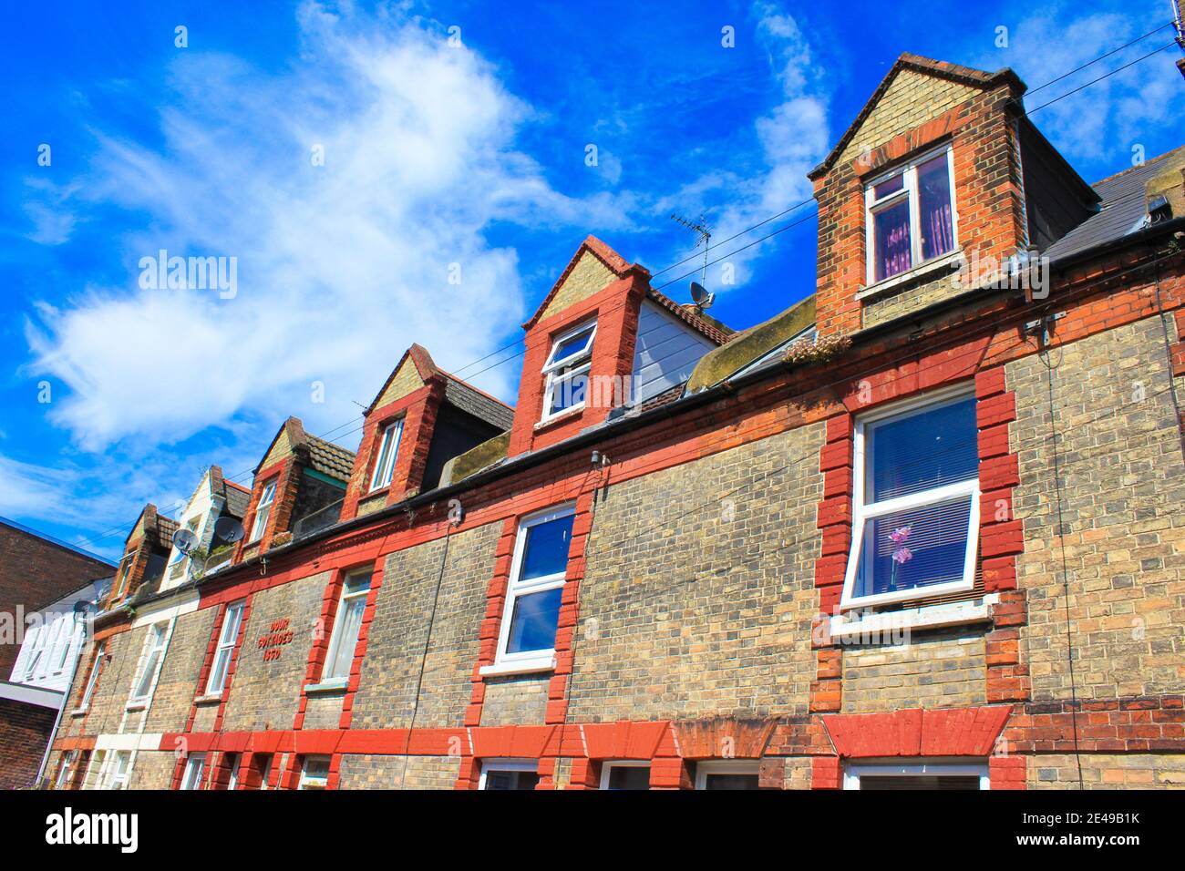 View of Cannon Street-the main street of Dover on nice summer day,Kent ...