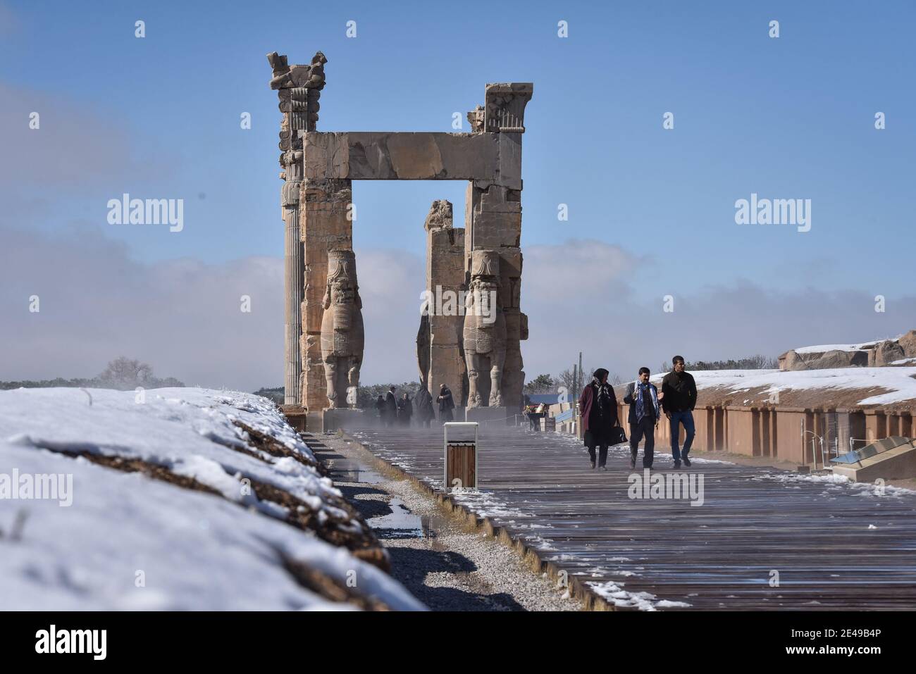 Iran, Persepolis archeological site. Ruins of Persepolis Stock Photo ...