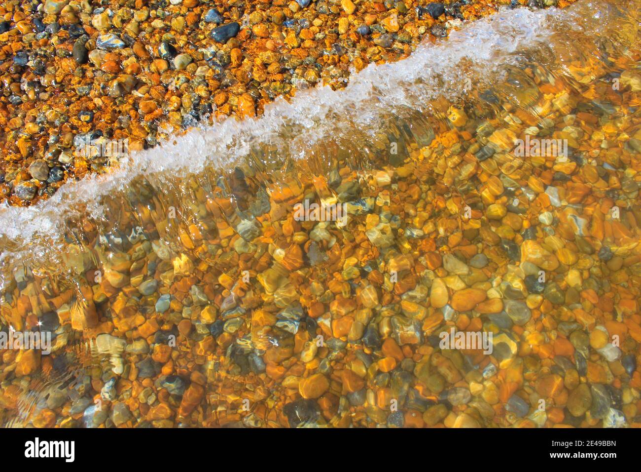 Colorful pebbles at the shingle beach of Dover beachfront,Kent,UK Stock ...