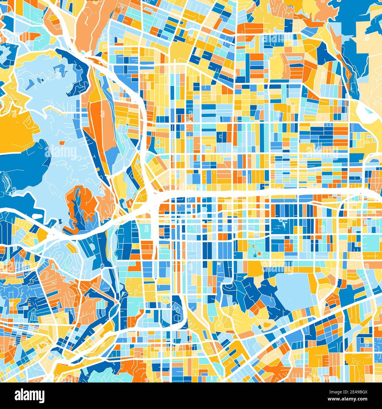 Map of pasadena hi-res stock photography and images - Alamy