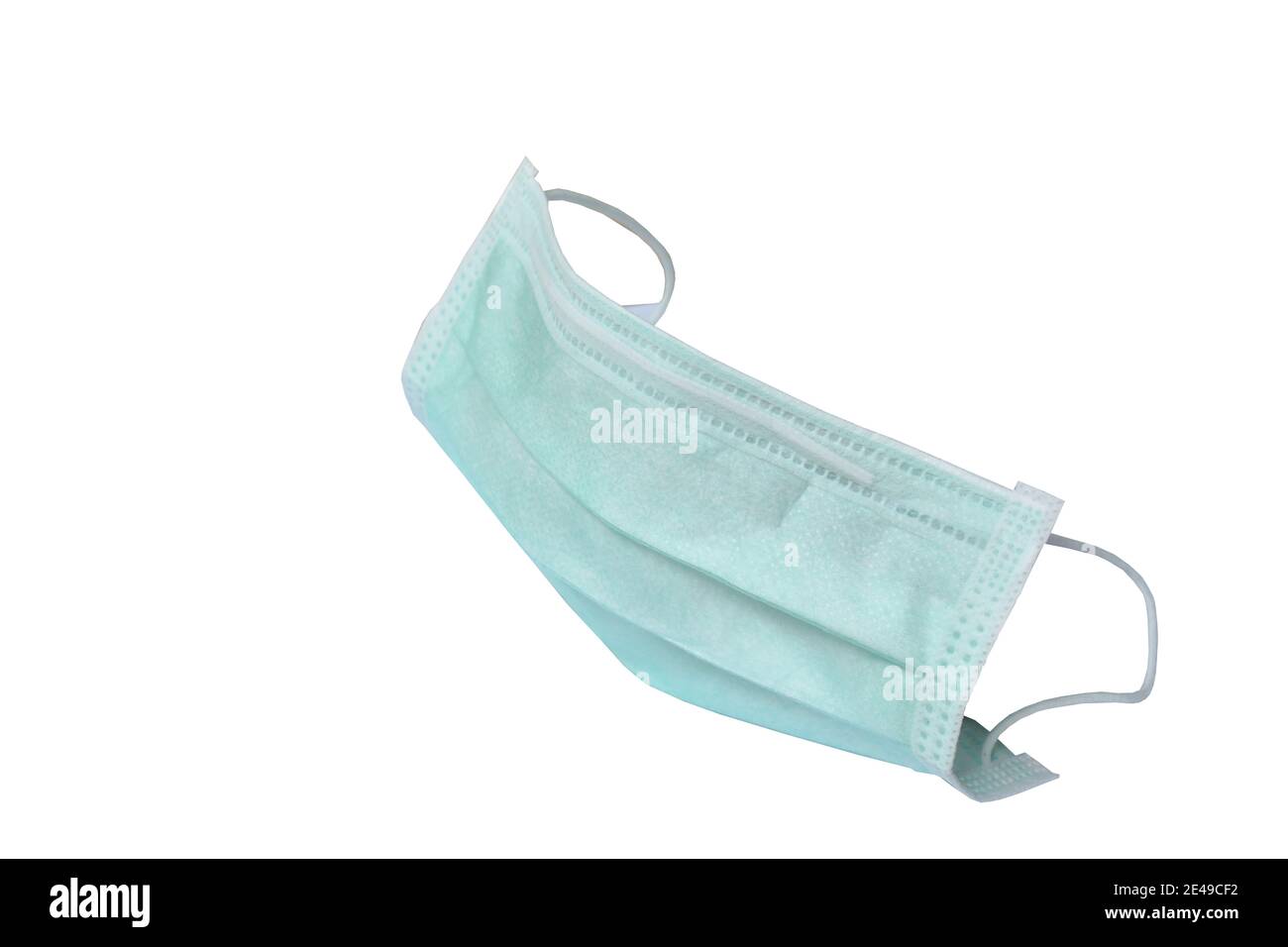 hygienic mask for protection nose and mouth on white background Stock ...