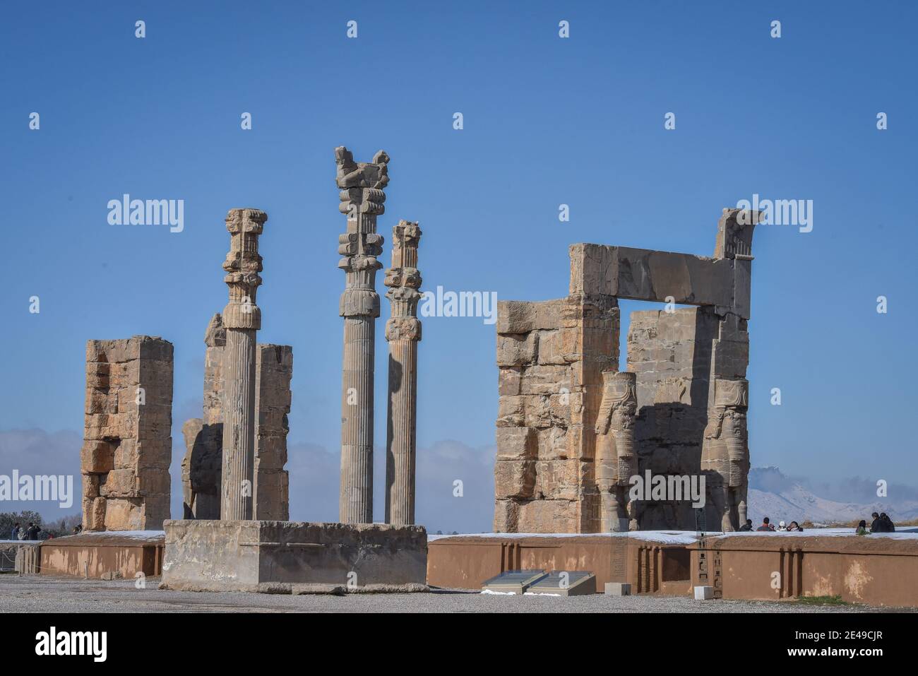 Iran, Persepolis archeological site. Ruins of Persepolis Stock Photo ...