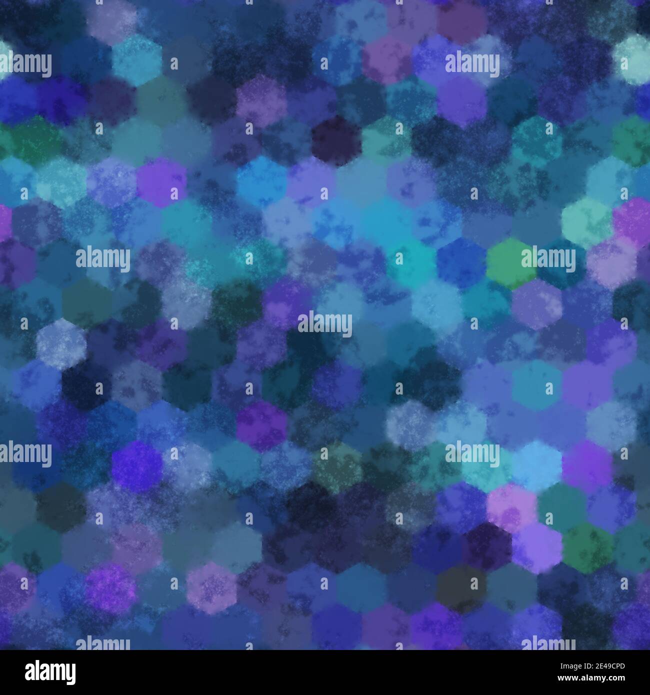 Seamless hexagon geo grid colorful grungy pattern Stock Photo - Alamy