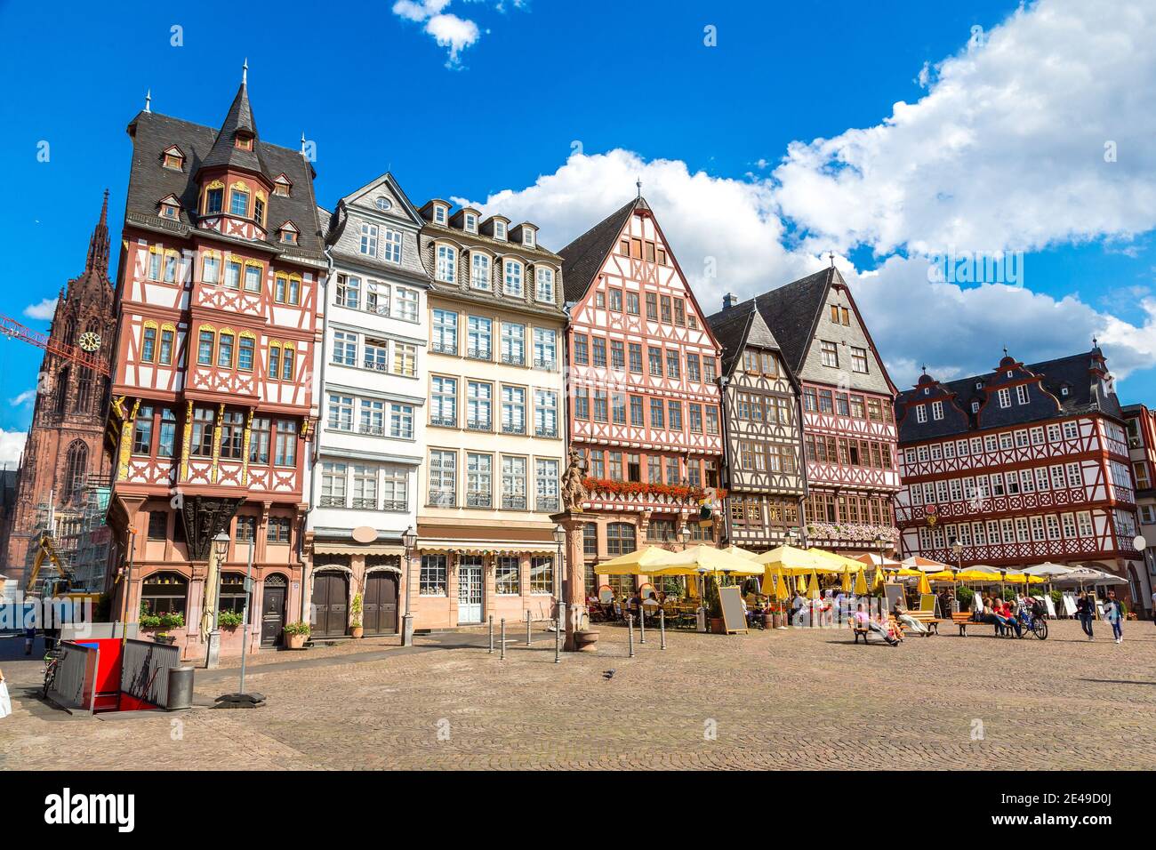 Old traditional buildings in Frankfurt, Germany in a summer Stock Photo ...