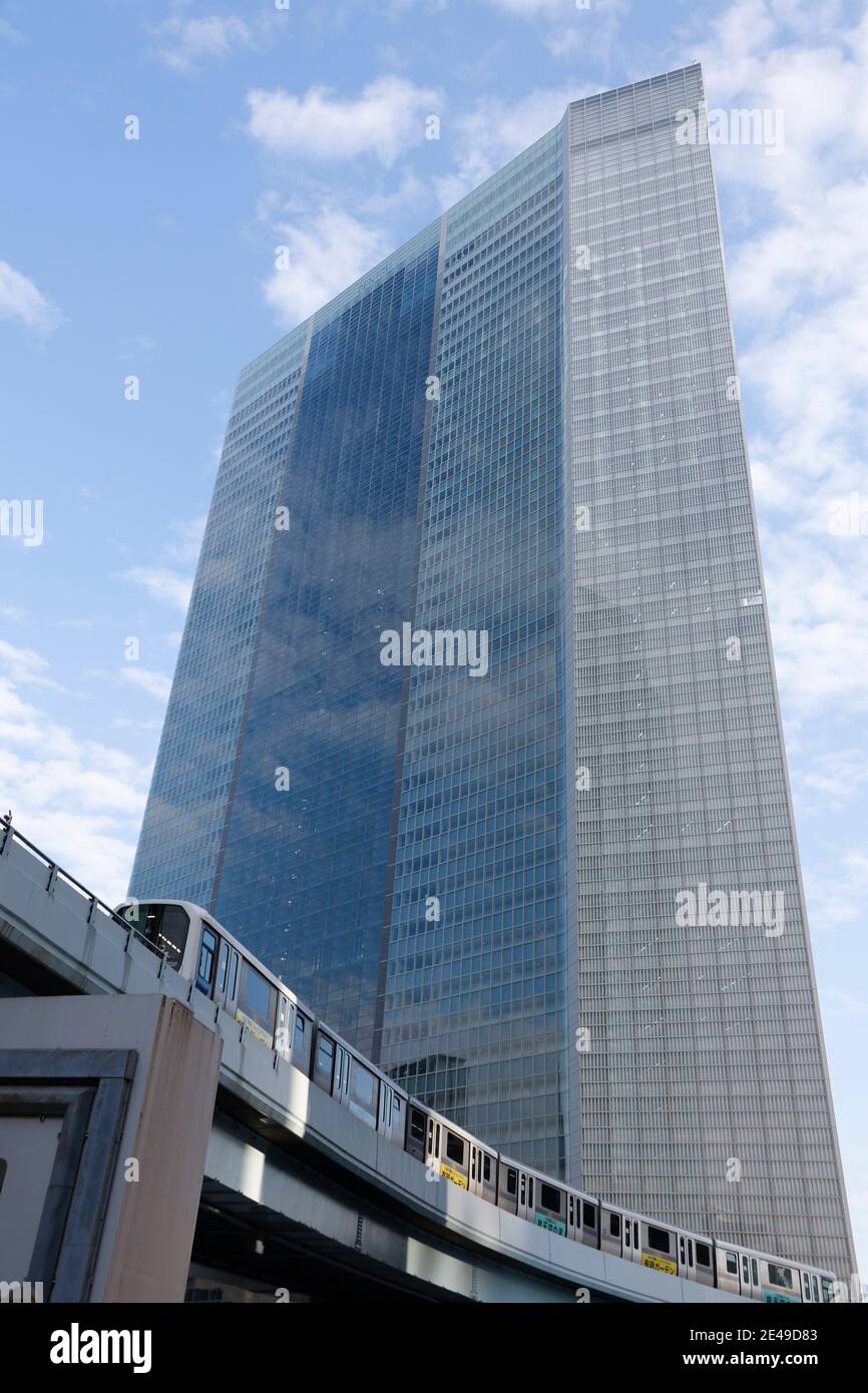 Tokyo, Japan. 22nd Jan, 2021. A general view of Dentsu headquarters in ...