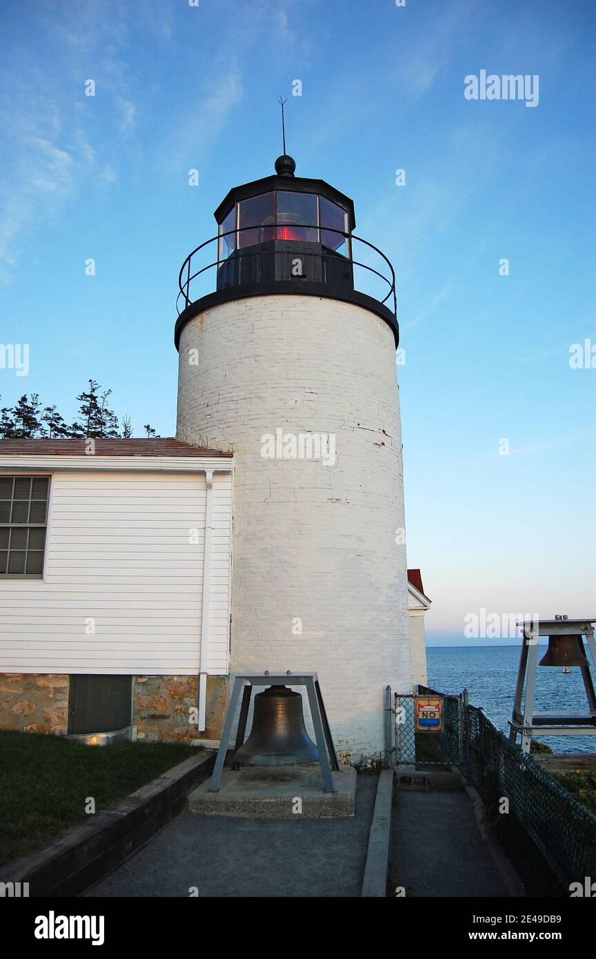 Bass Harbor Head Lighthouse in Acadia National Park, Maine, USA Stock ...