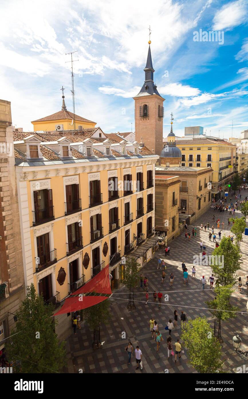 Aerial view of Madrid in a beautiful summer day in Madrid, Spain Stock ...