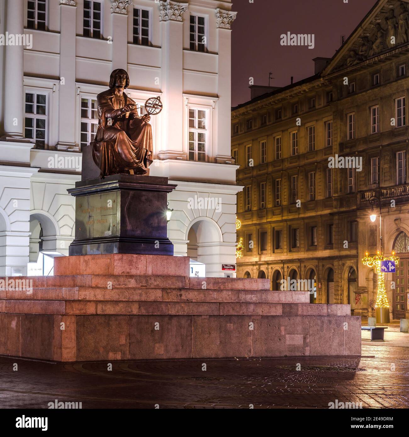 Monument dedicated to Nicolaus Copernicus in the Poland’s capital city ...