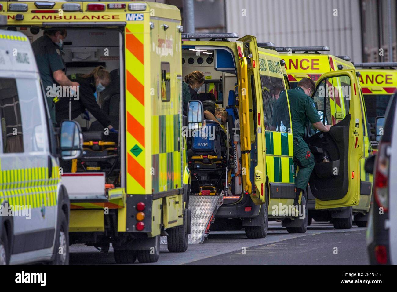 London, UK. 22nd Jan, 2021. A patient arrives at the Royal London ...