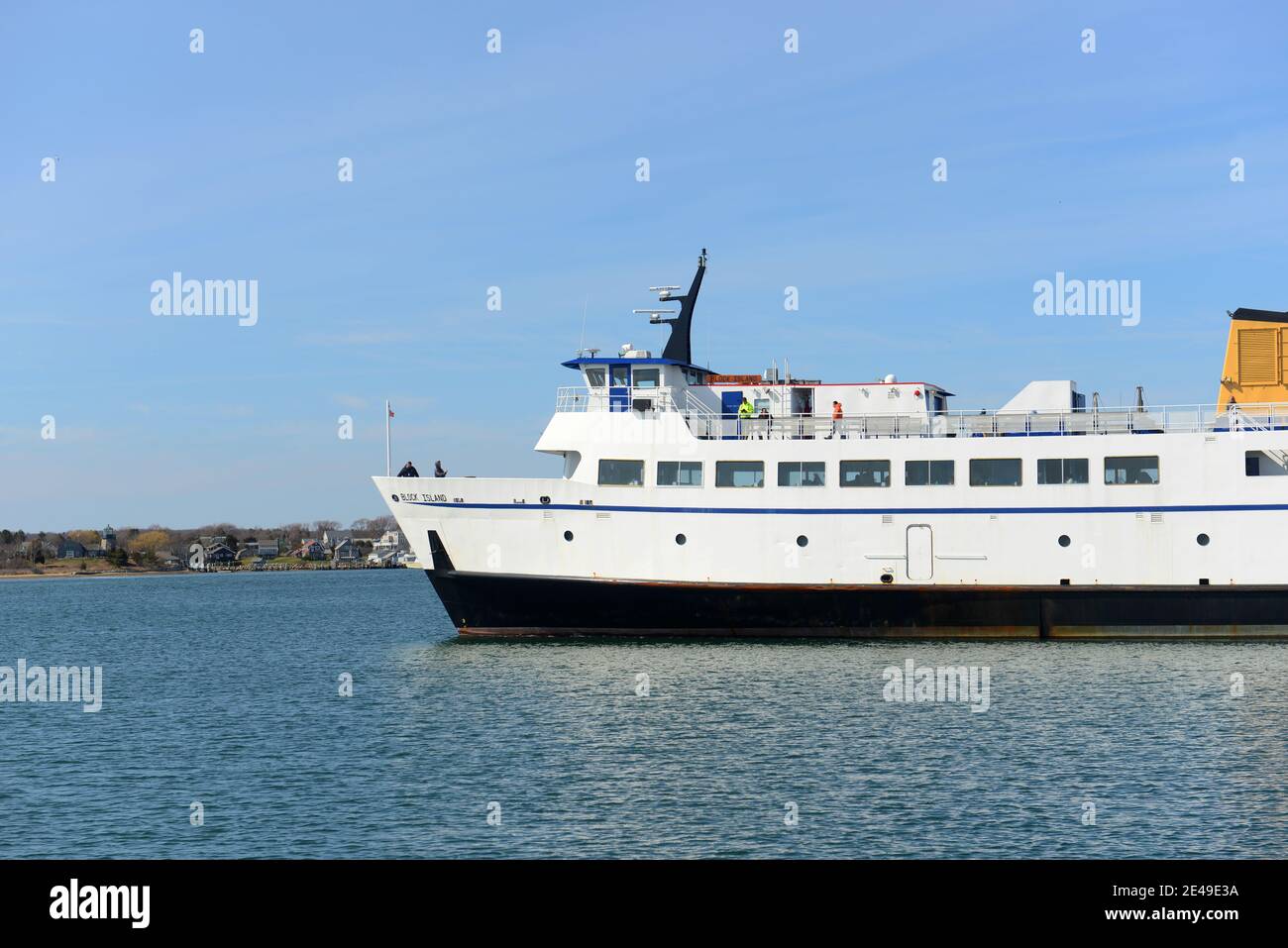 Block Island Ferry in Galilee, Narragansett, Rhode Island, USA Stock ...