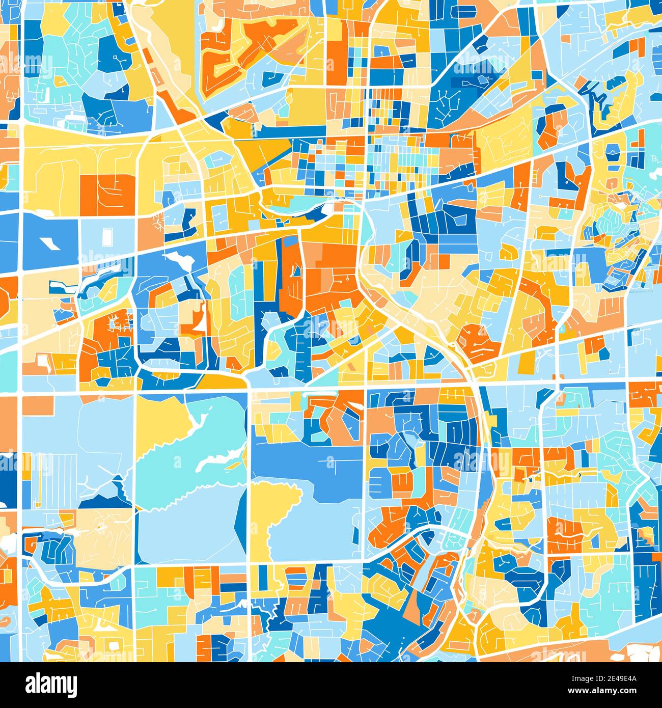 Naperville map Stock Vector Images - Alamy