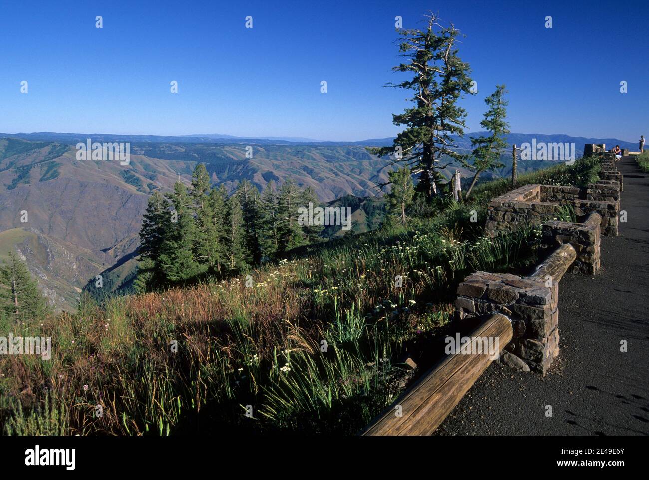 Hells Canyon Overlook view, Hells Canyon National Recreation Area, Oregon Stock Photo - Alamy