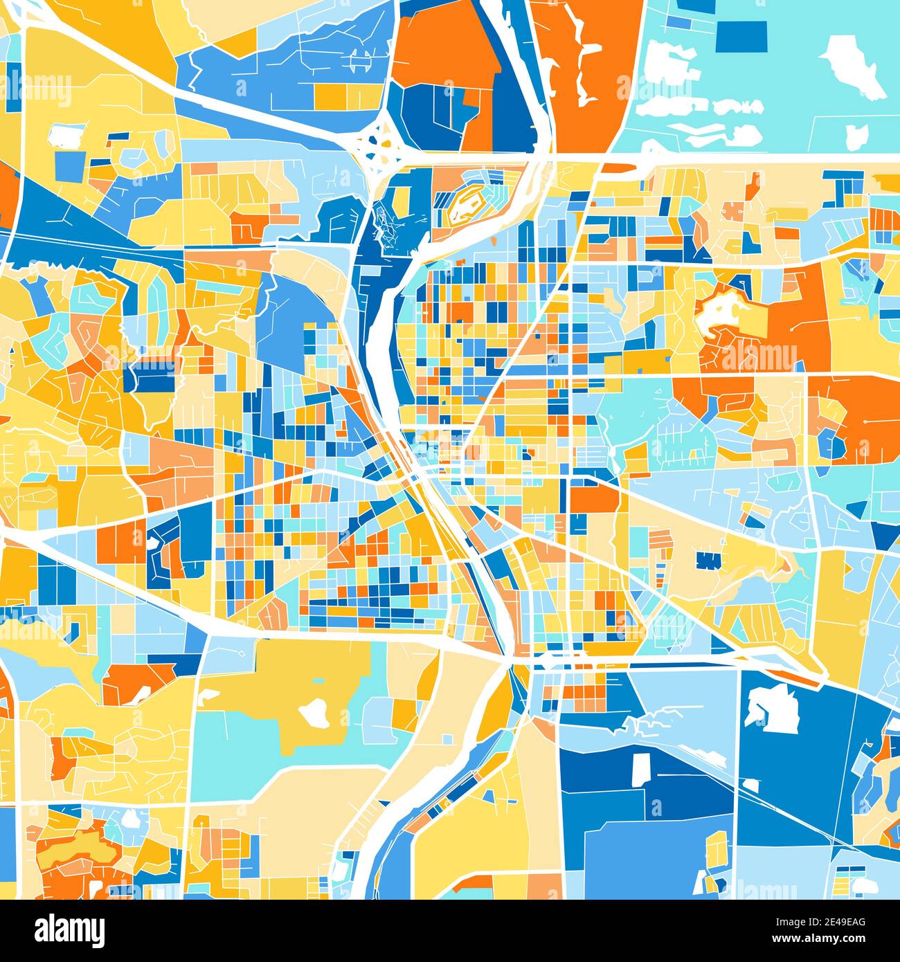 Elgin map hi-res stock photography and images - Alamy