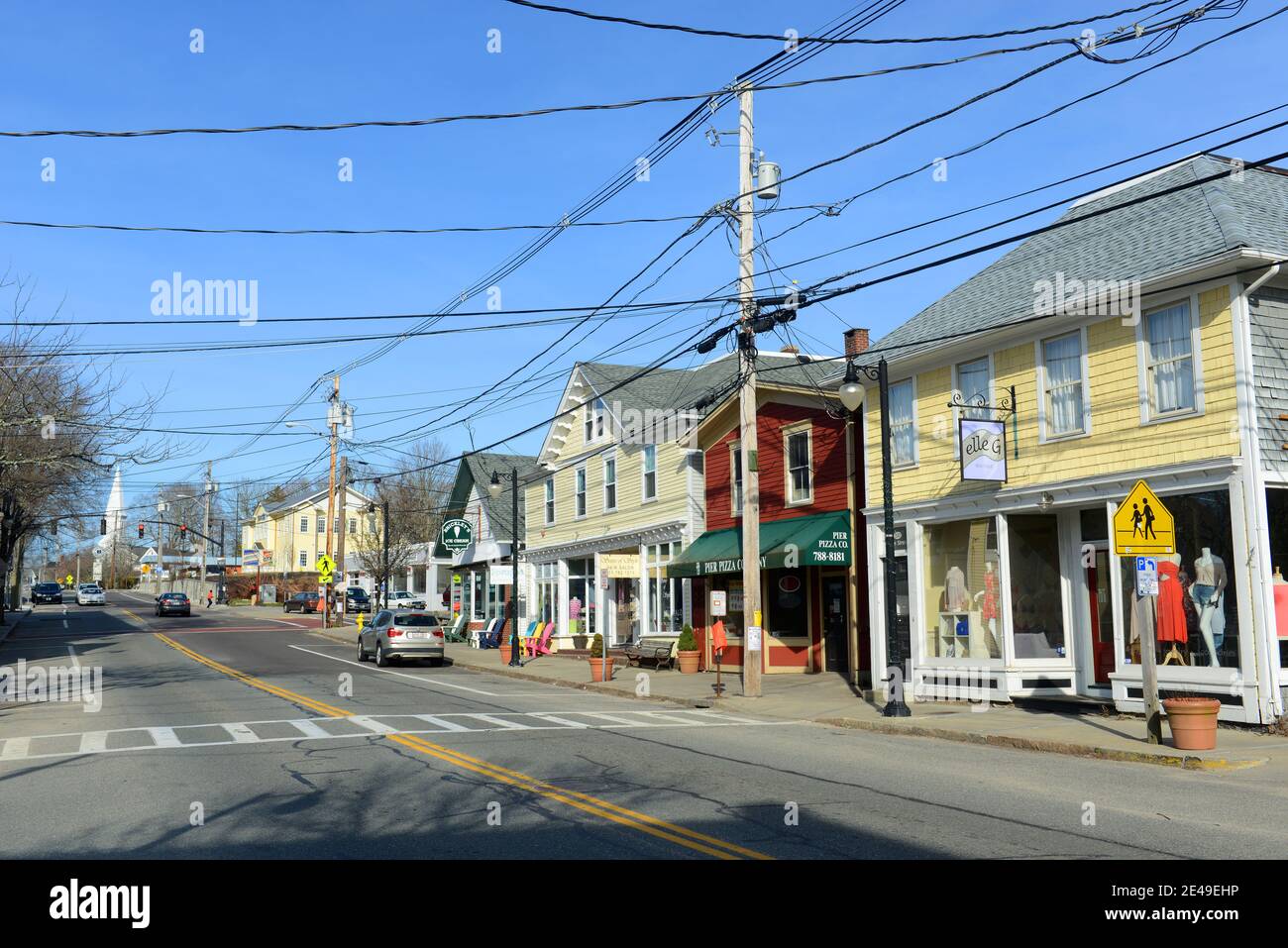 Historical Building on Main Street in village center of Wakefield ...