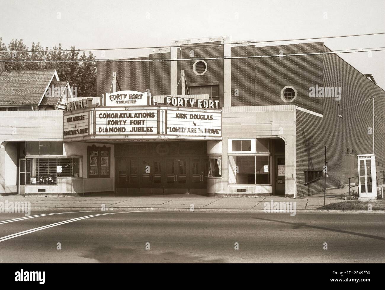 The Forty Fort Theatre, Forty Fort, Pennsylvania. USA 1960s Forty Fort ...