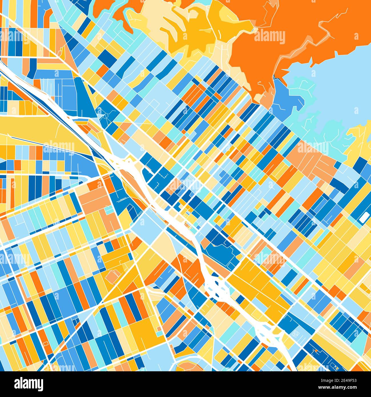 Map of burbank hi-res stock photography and images - Alamy