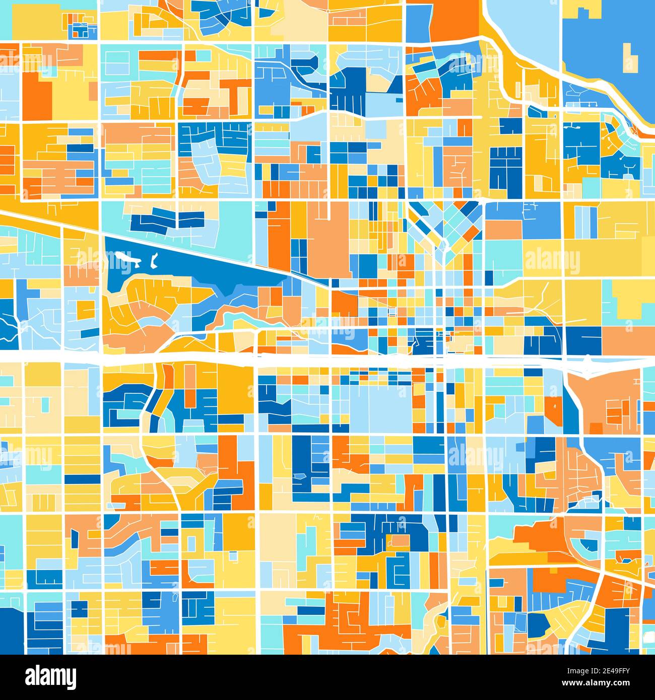 Visalia map Stock Vector Images - Alamy