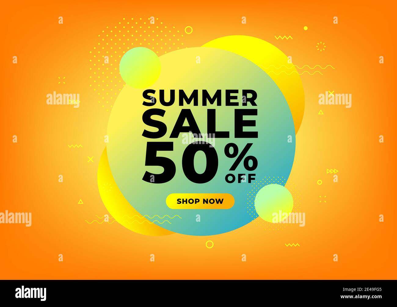 Summer sale banner design template. Special offer banner Stock Vector ...