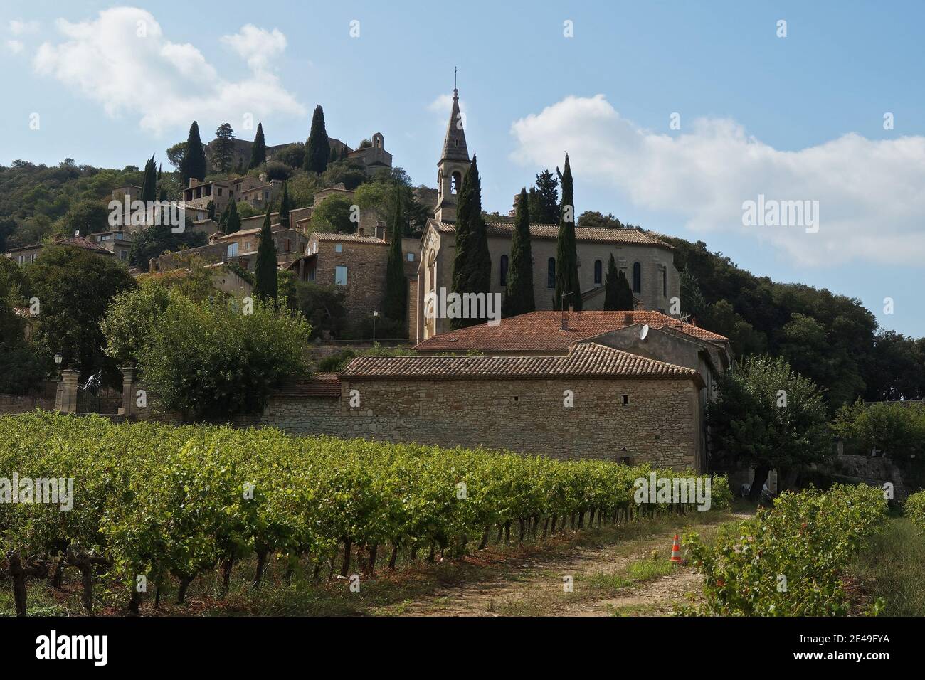 La Roque sur Ceze, a medieval village in Gard, France Stock Photo - Alamy