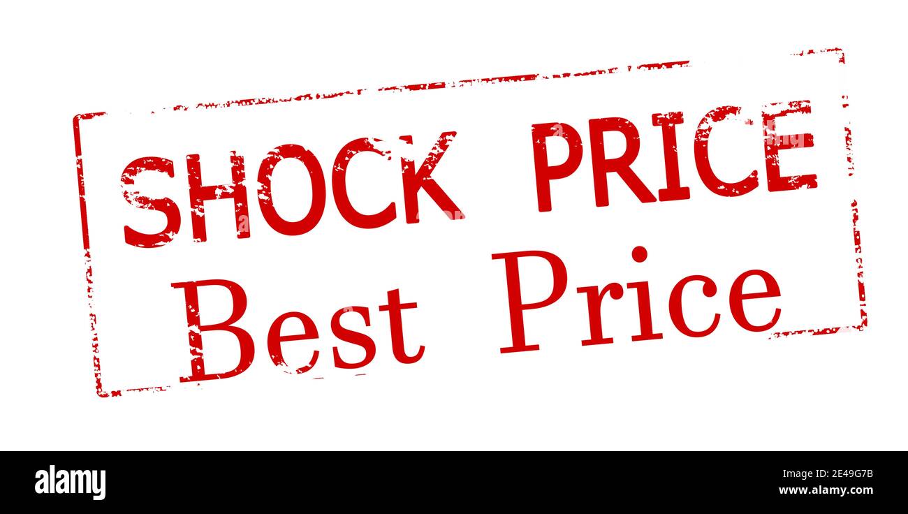 Rubber stamp with text shock price inside, vector illustration Stock ...
