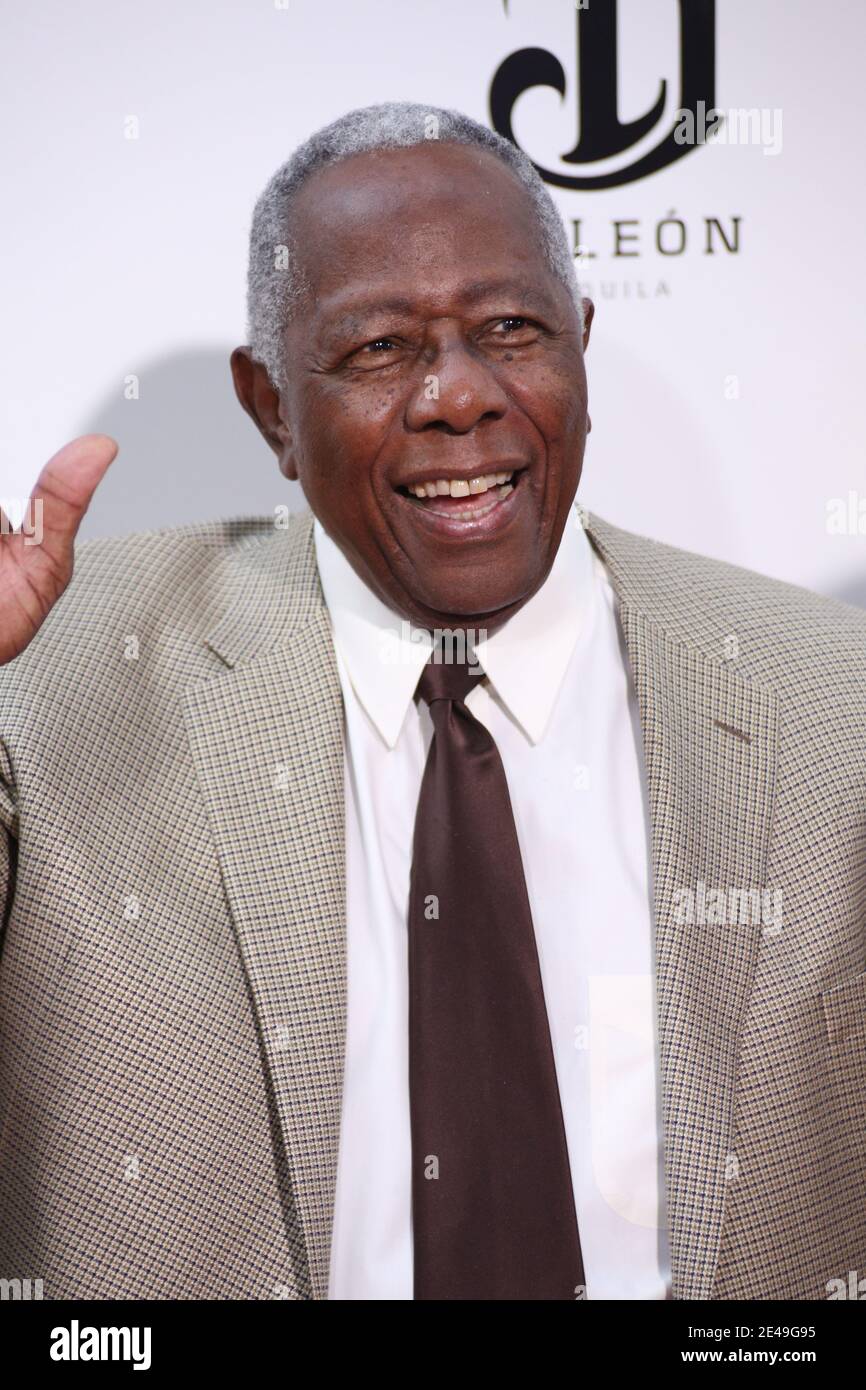 Former professional baseball player Hank Aaron attends Lee Daniels ...