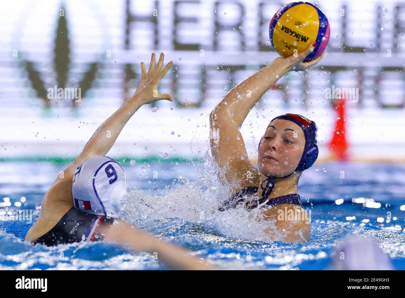 TRIESTE, ITALY - JANUARY 22: Ema Martine Vernoux of France, Natasa ...