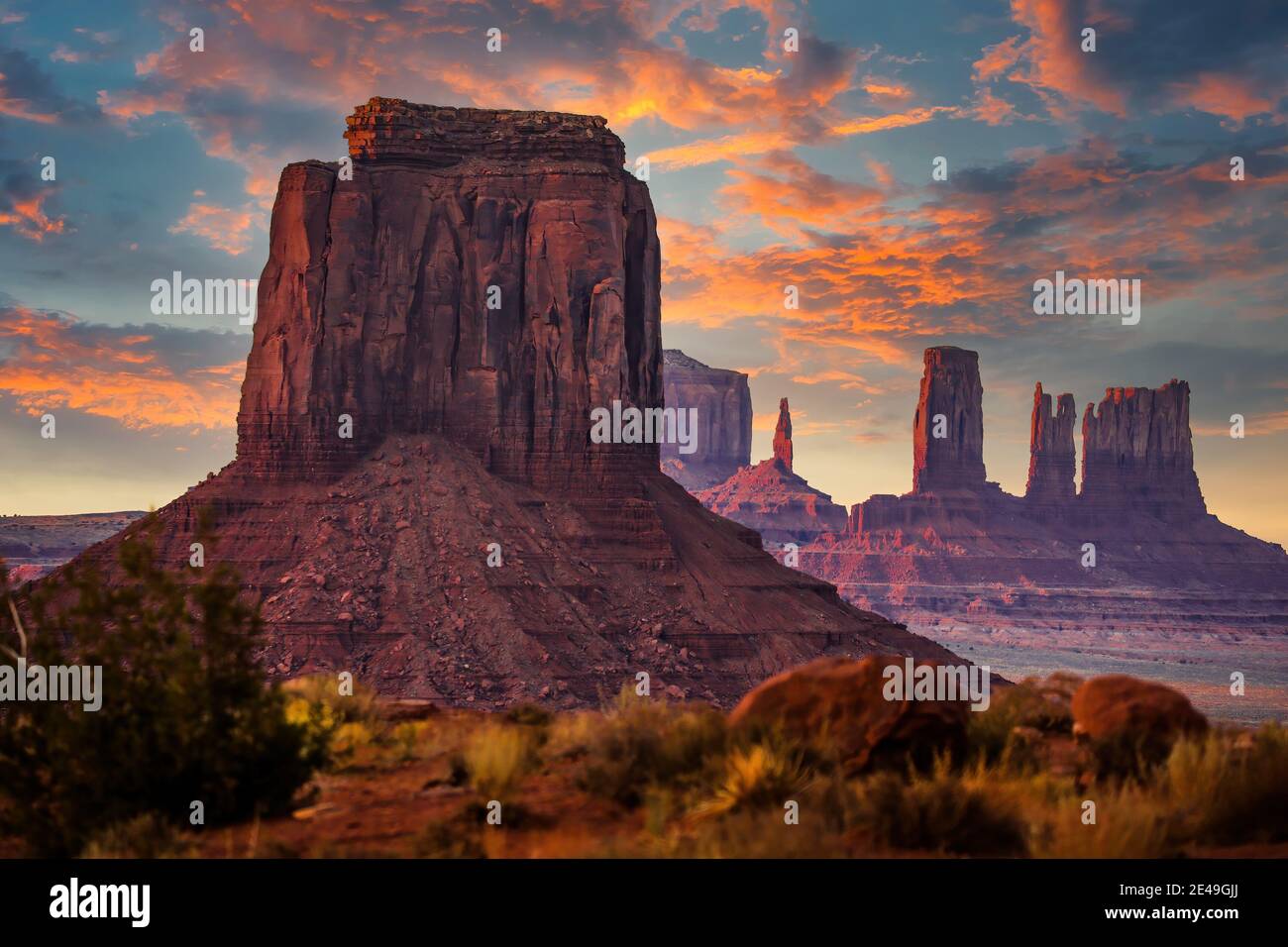 Beautiful Valley Sunset