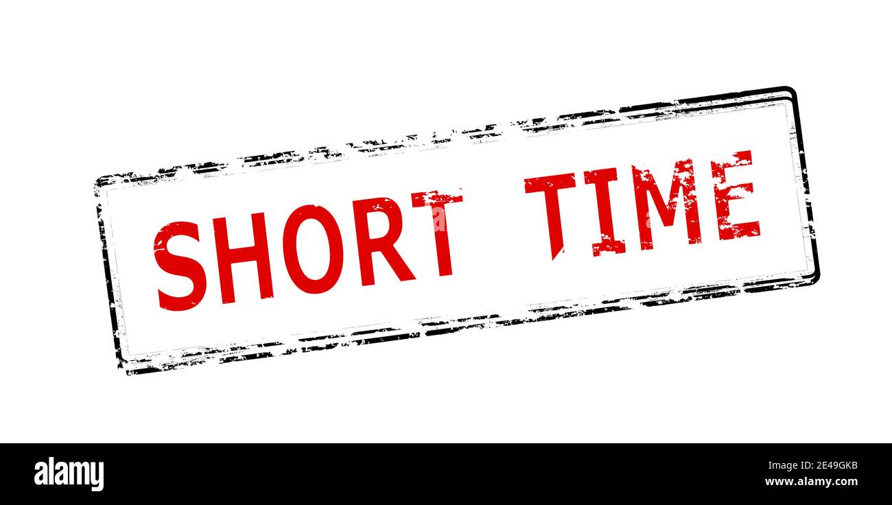 Rubber stamp with text short time inside, vector illustration Stock ...