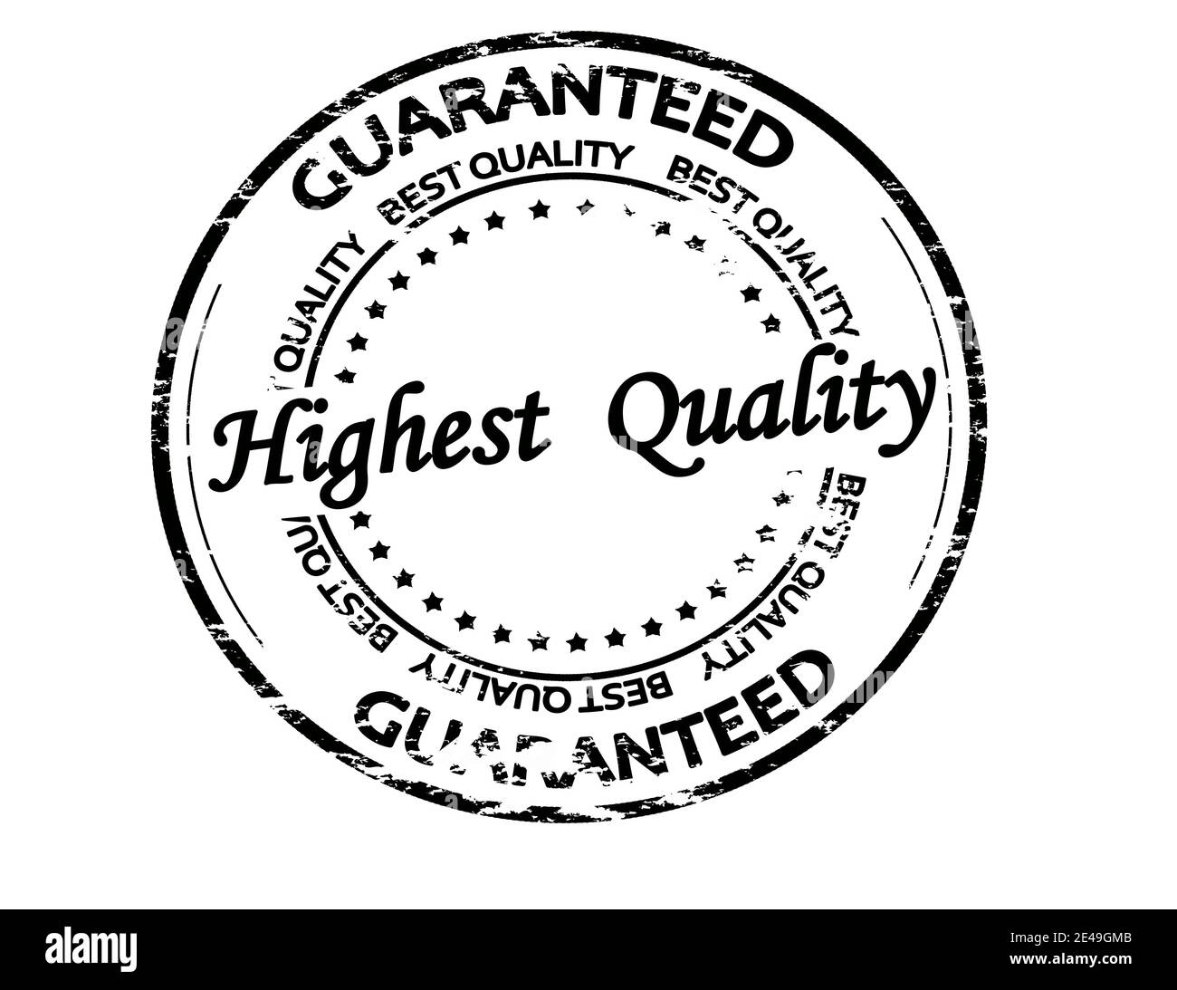 Rubber stamp with text highest quality inside, vector illustration ...