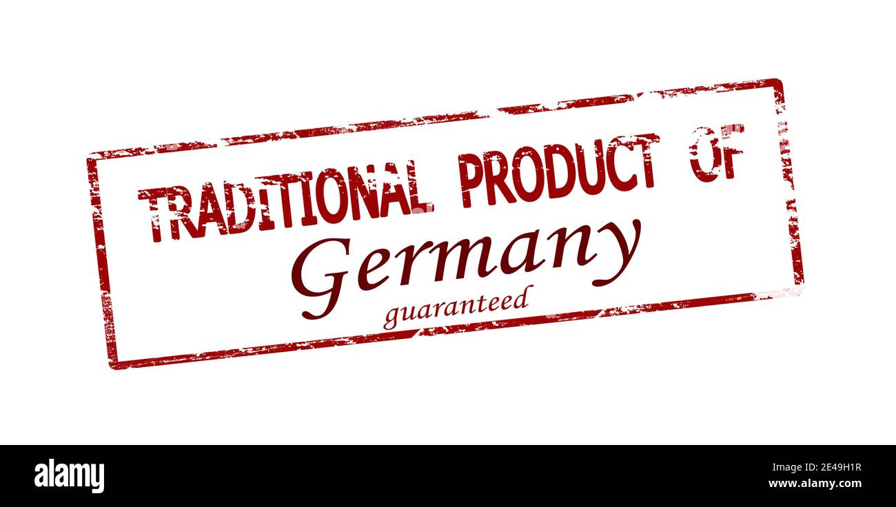 Rubber stamp with text traditional product of Germany inside, vector ...