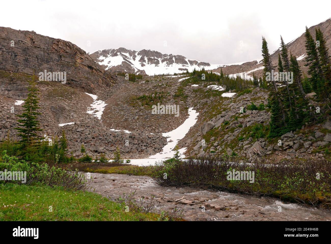 Landscape at Shovel Pass Lodge, Skyline Hiking Trail at Jasper, Jasper ...