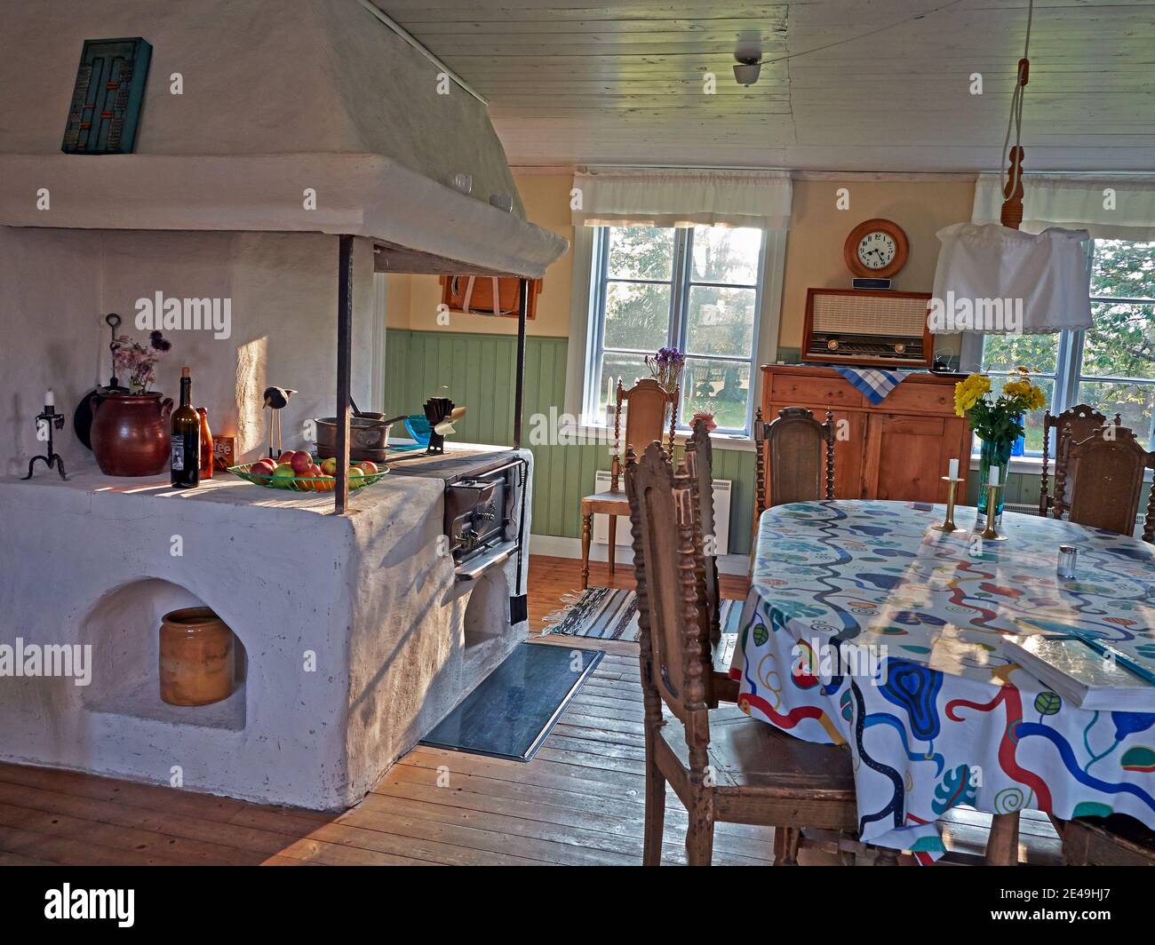 Old kitchen in kastlösa öland sweden Stock Photo - Alamy