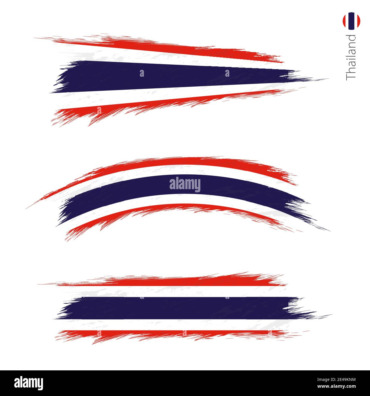 Three flags painting Cut Out Stock Images & Pictures - Alamy