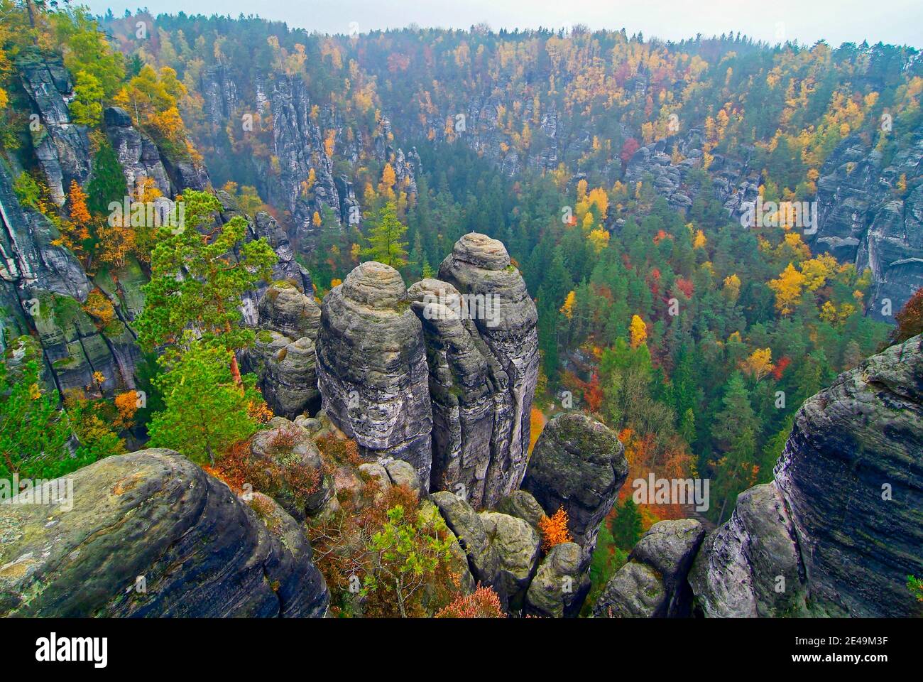 Bastei rocks hi-res stock photography and images - Alamy