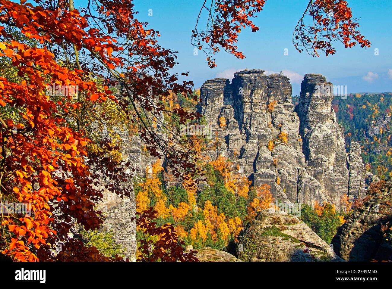 Bastei rocks hi-res stock photography and images - Alamy