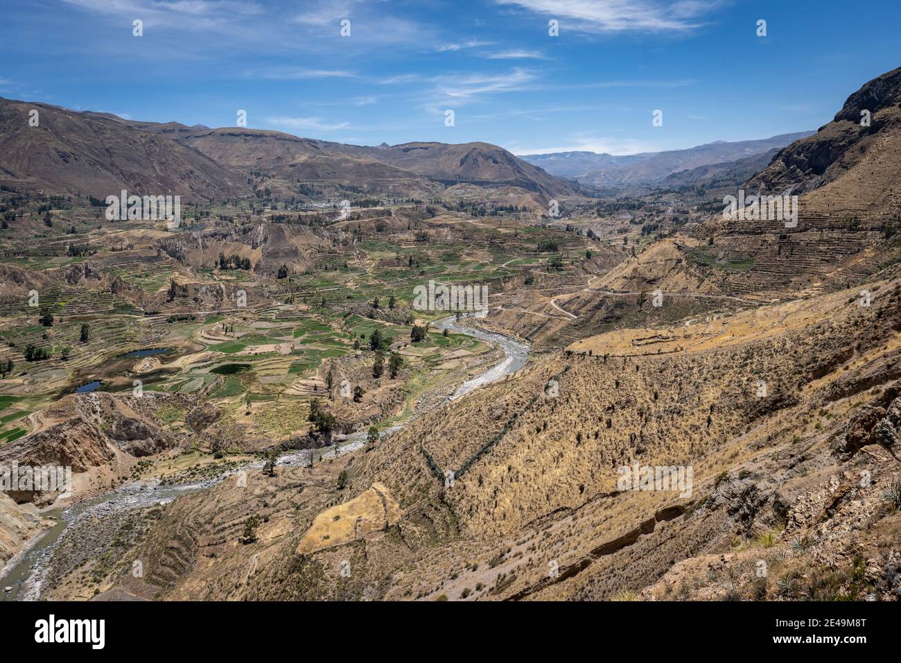 Colca River in the Peruvian Andes Stock Photo - Alamy