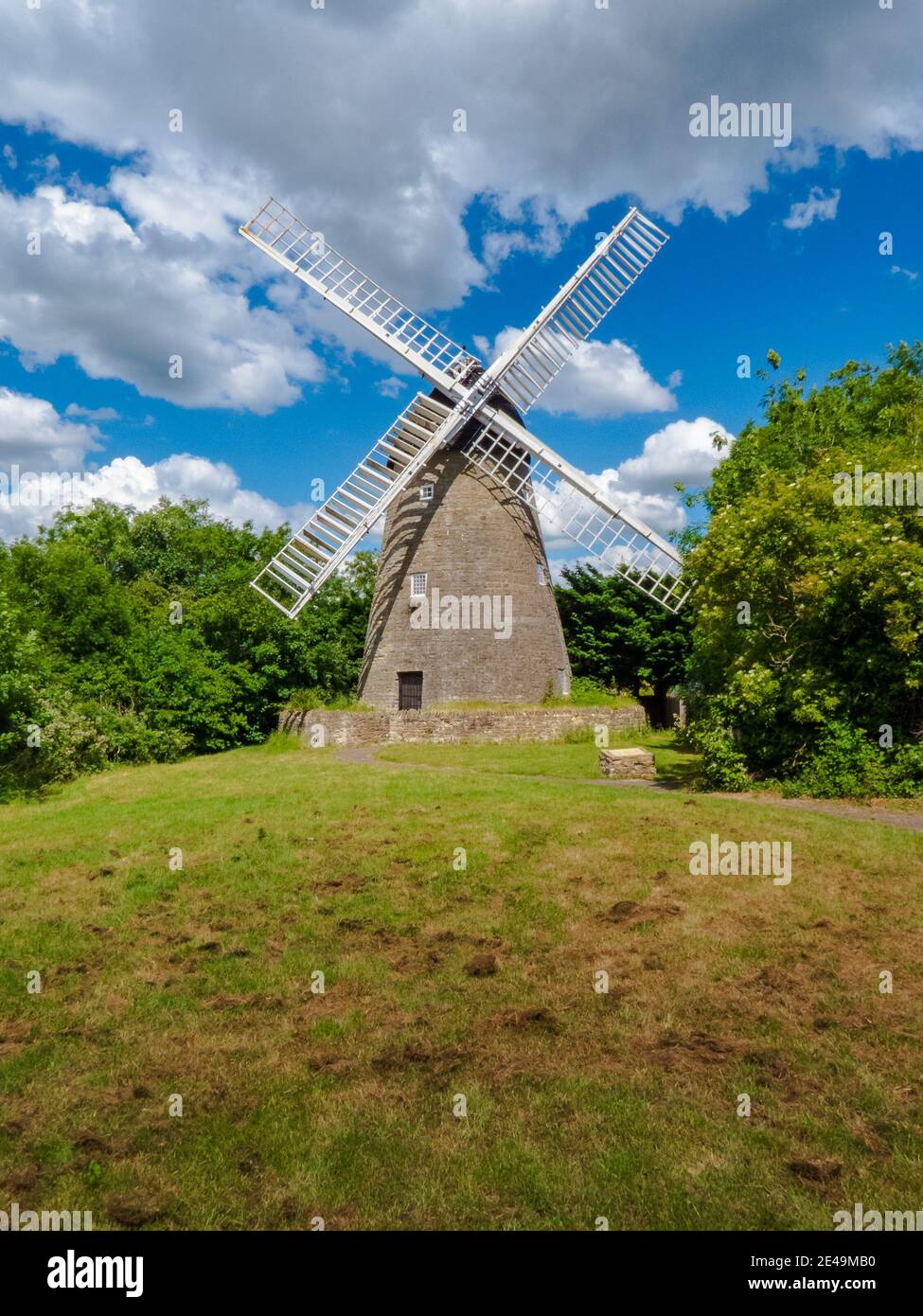 The Windmill at New Bradwell Stock Photo - Alamy