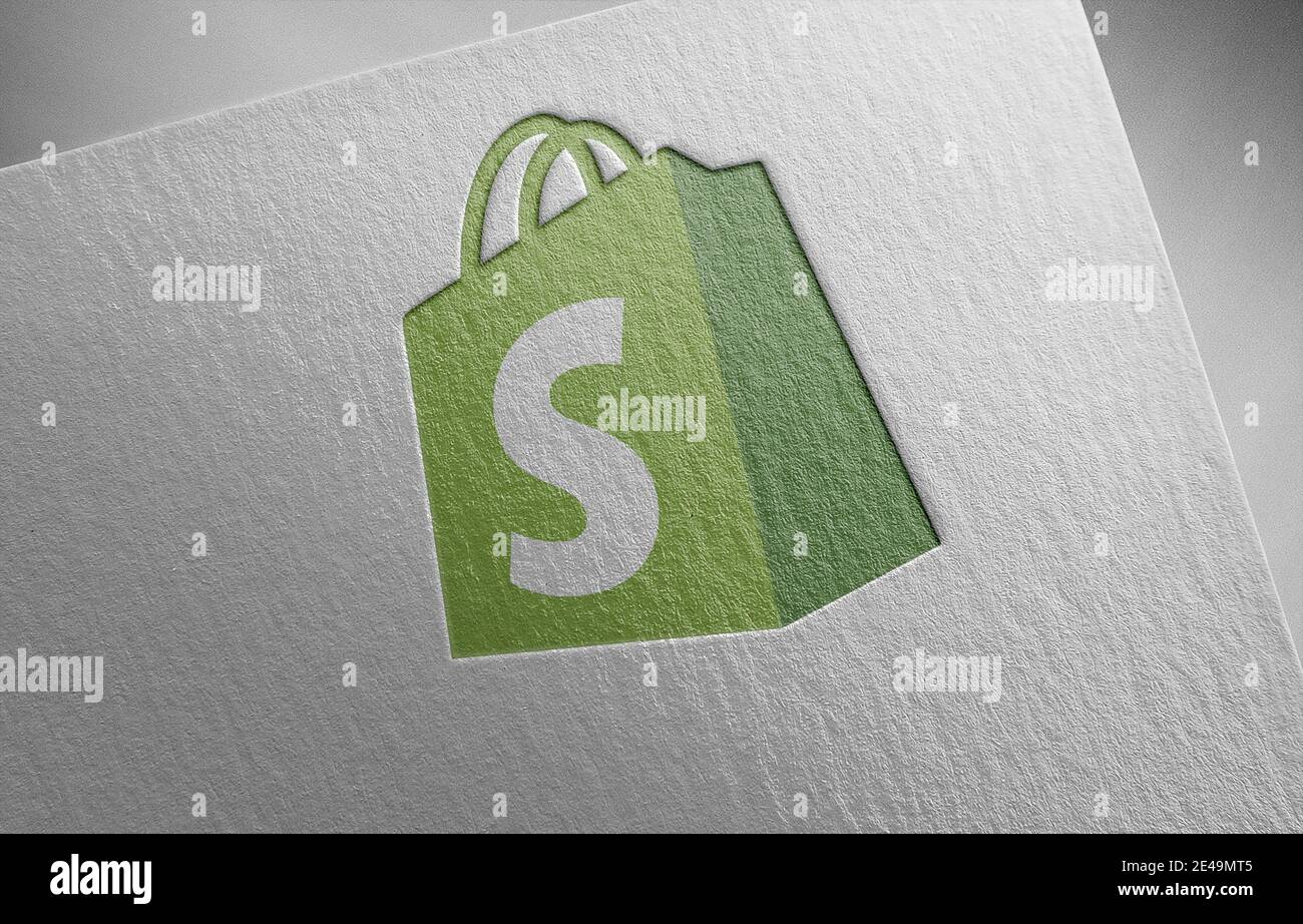 logo on paper Stock Photo - Alamy
