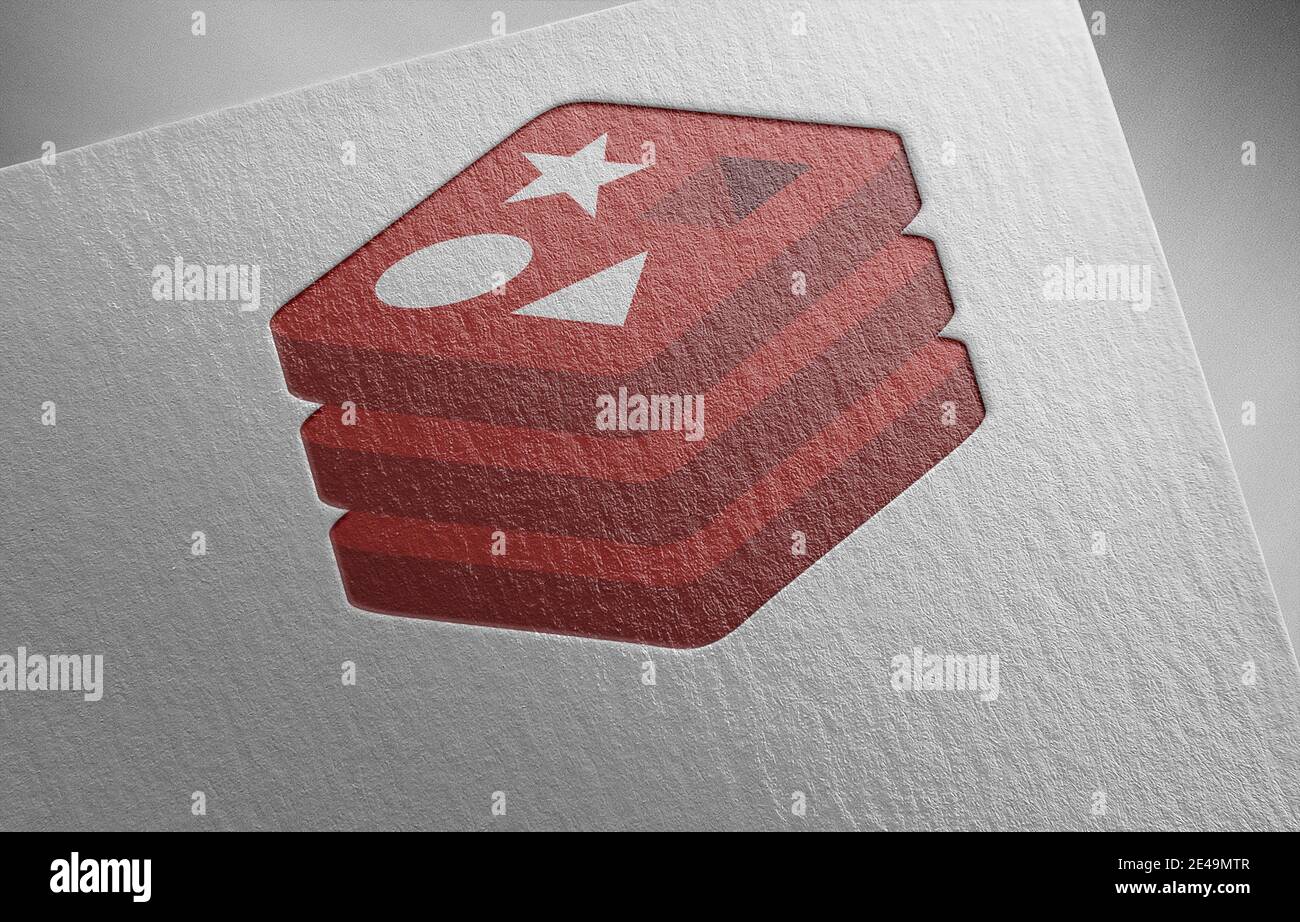 logo on paper Stock Photo - Alamy