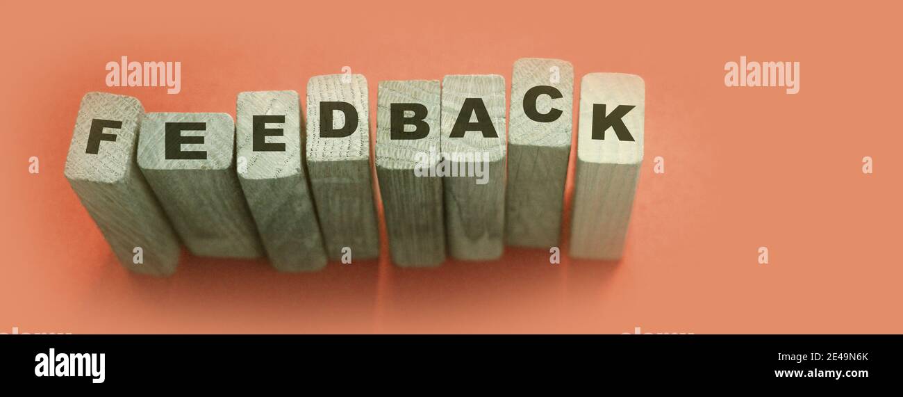 FEEDBACK word made with building blocks. Performance evaluation ...
