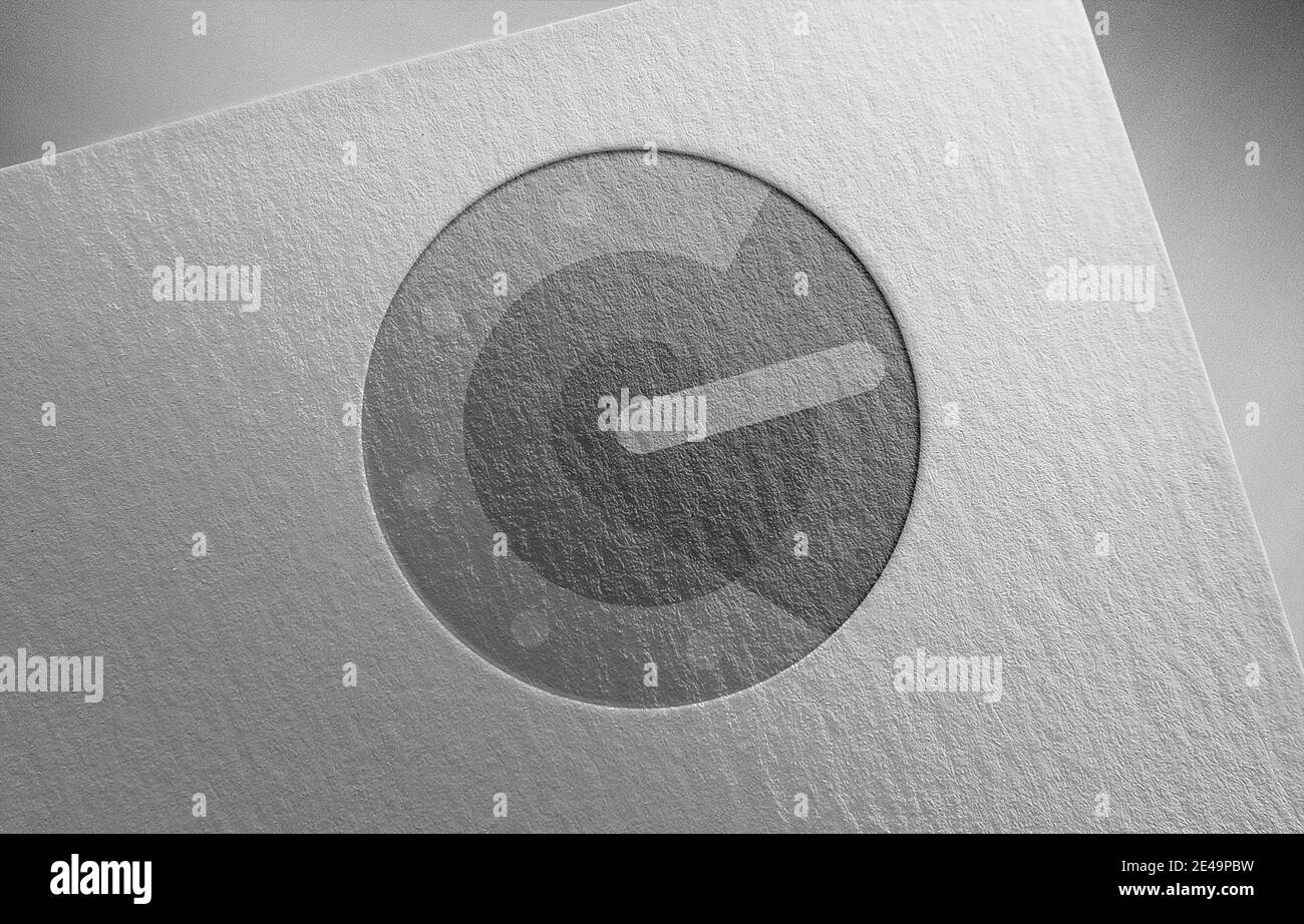 authenticator logo on paper Stock Photo - Alamy