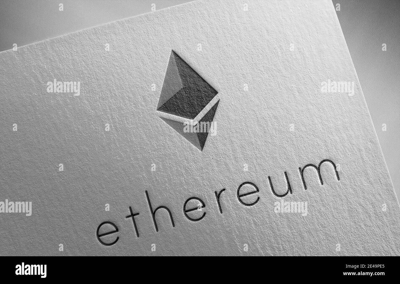 Ethereum logo hi-res stock photography and images - Alamy