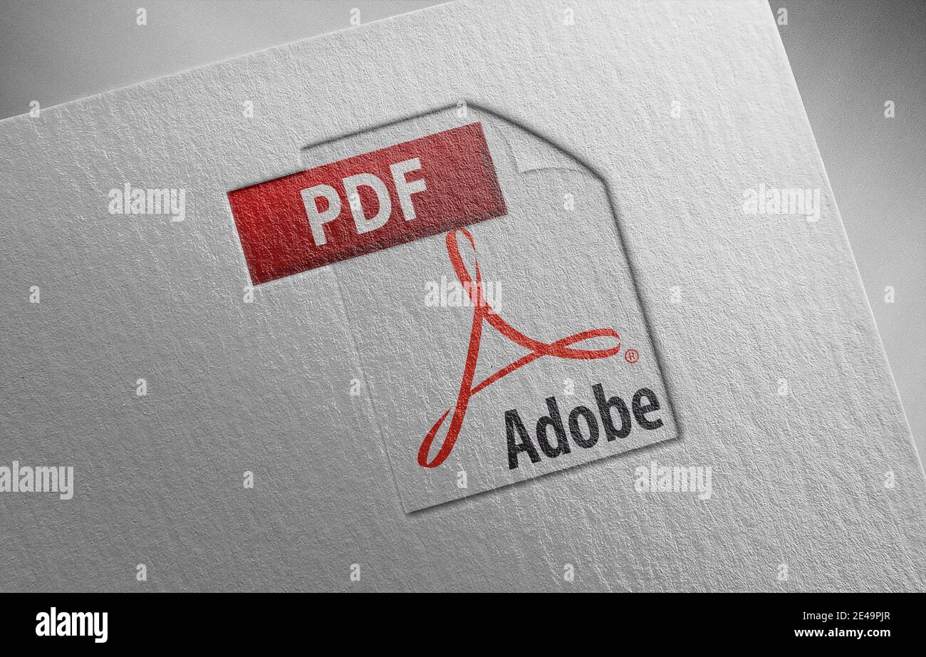 Adobe pdf logo hi-res stock photography and images - Alamy