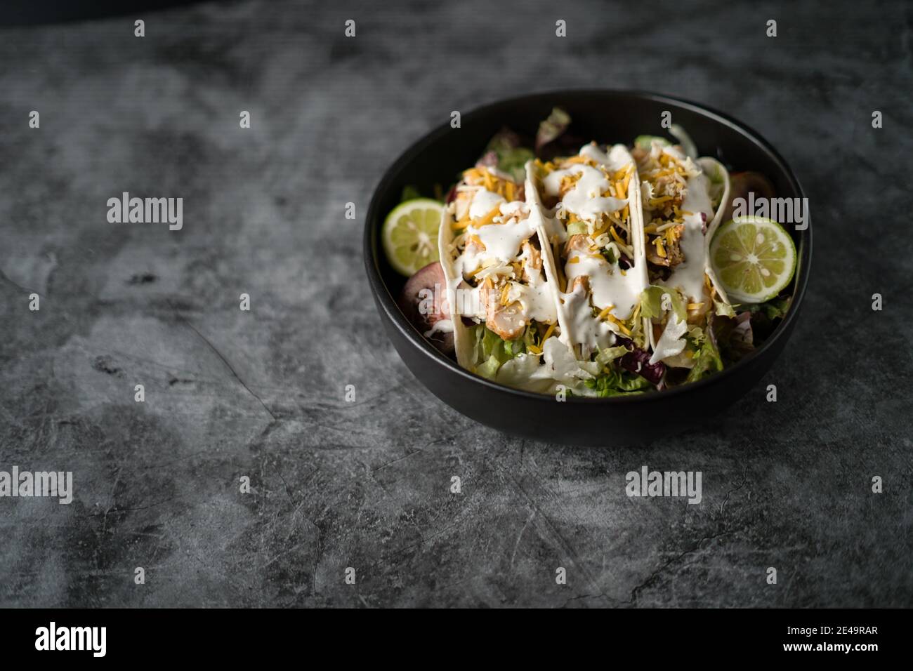 Mexican tacos angle shot hi-res stock photography and images - Alamy