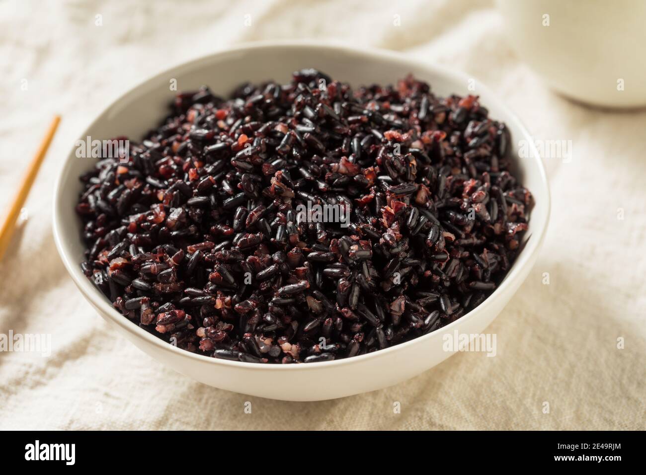 Homemade Cooked Forbidden Purple Rice in a Bowl Stock Photo - Alamy