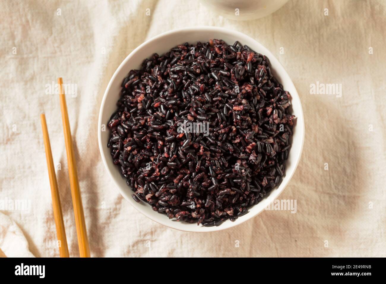 Homemade Cooked Forbidden Purple Rice in a Bowl Stock Photo - Alamy