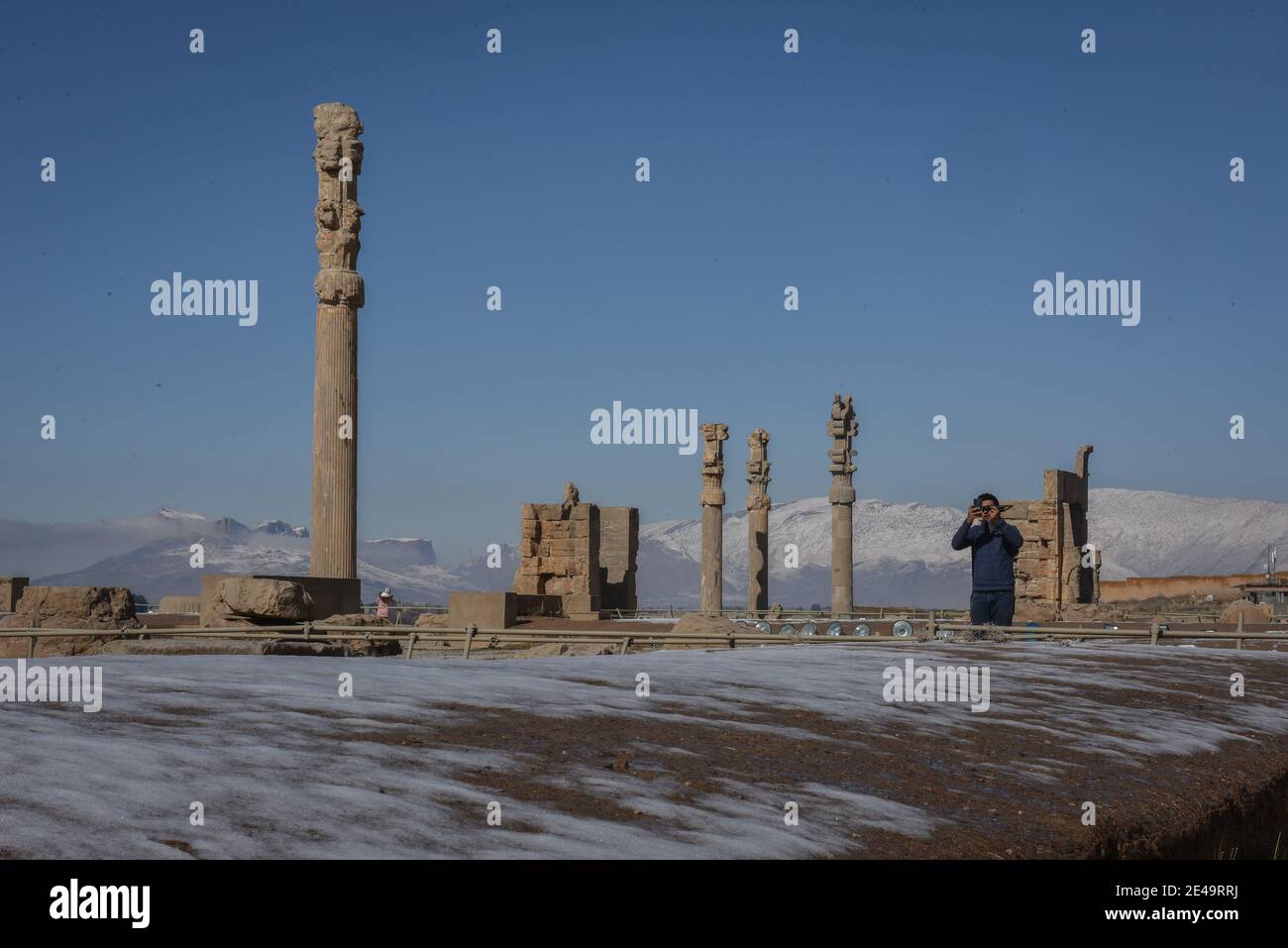 Iran, Persepolis archeological site. Ruins of Persepolis Stock Photo ...