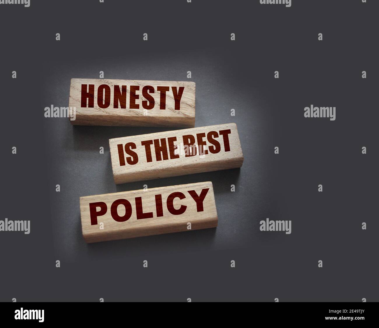 Honesty is the best policy Words Written In Wooden blocks. Trustworthy ...
