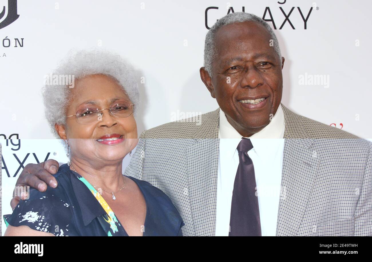 Hank Aaron and wife Billye Aaron attend the premiere of "Lee Daniels ...
